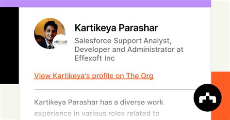 Kartikeya Parashar Salesforce Support Analyst Developer And