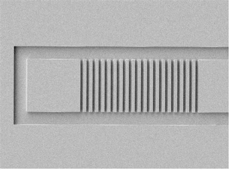 21 Sem Top View Image Of A Grating Coupler With Etch Depth 17 µm