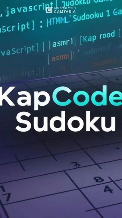 Sudoku Game Html Css Javascript Kapcode Asmr No Talking Part 14