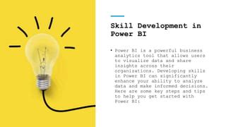 Power Bi Skill Development Plan For Beginners Pptx