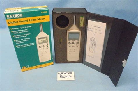 EXTECH 407736 DIGITAL SOUND LEVEL METER 35 130dB 31 5HZ 8KHZ 1 5 DB IRONTIME SALES INC