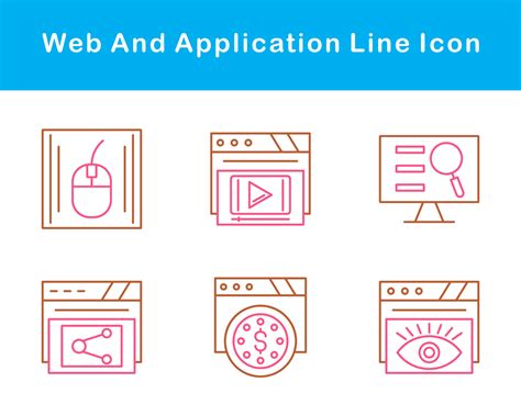 Web And Application Vector Icon Set Vector Art At Vecteezy