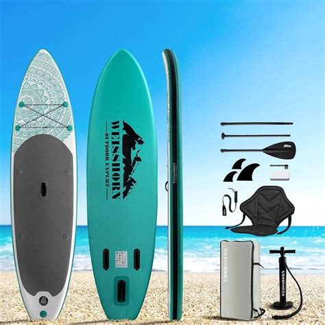 10ft Weisshorn Stand Up Paddle Board Inflatable Kayak Surfboard Sup