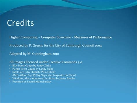 Computer Measures Of Performance Ppt Operating Systems Computer Software And Applications