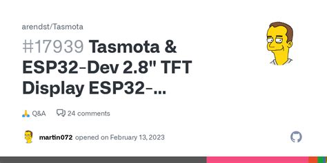 tasmota and esp32 dev 2 8 tft display esp32 2432s028r · arendst tasmota
