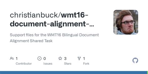 Github Christianbuckwmt16 Document Alignment Task Support Files For
