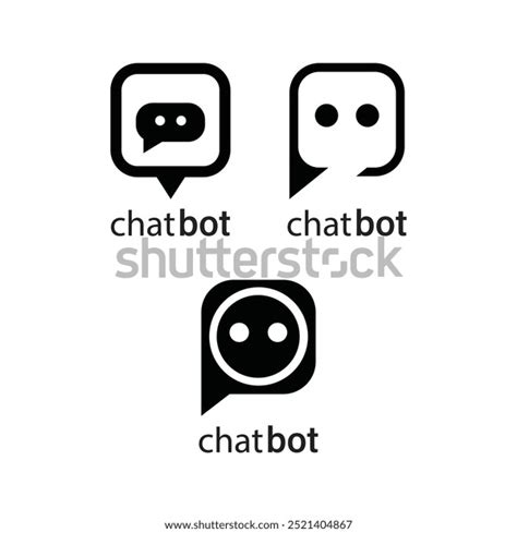 Chatbot Icons Set Modern Ai Communication Stock Vector Royalty Free