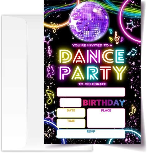 Dance Party Invitations 16 Dancing Invitation Cards Ideas Birthday