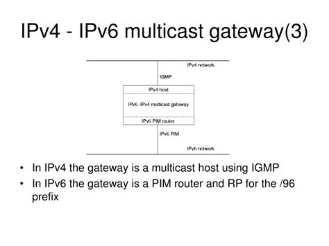 PPT IPv4 IPv6 Multicast Gateway PowerPoint Presentation Free Download ID 4252381