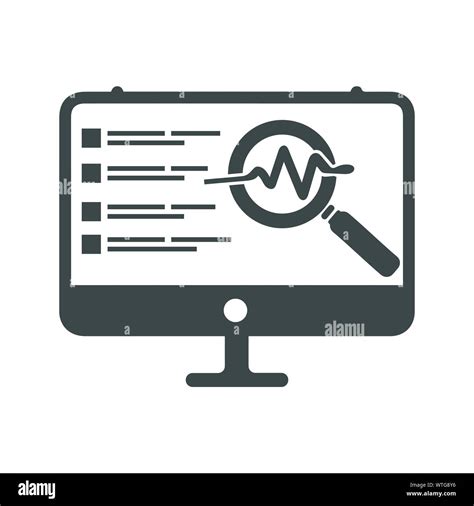 Analysis Report Icon Chart Analytics Stock Vector Image And Art Alamy