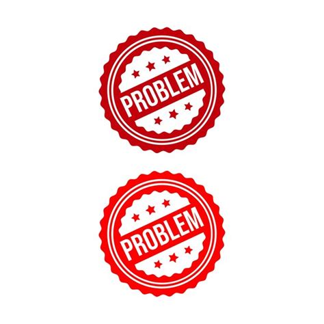 Premium Vector Problem Rubber Stamp Design Vector Illustration