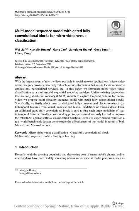 Multi Modal Sequence Model With Gated Fully Convolutional Blocks For