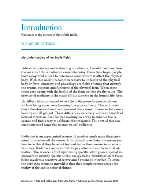 Lf Tips And Techniques Introduction Pdf Download Free Pdf Dowsing