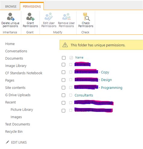 How To Create Unique Permissions For Folders In A Document Library In