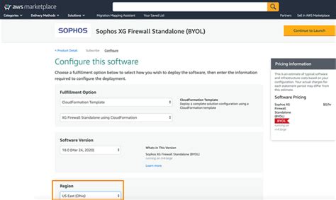 how to deploy sophos firewall on amazon web services aws sophos