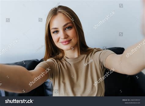 Pretty Girl Smiling Selfie