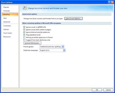 microsoft excel proofing option [21] download scientific diagram