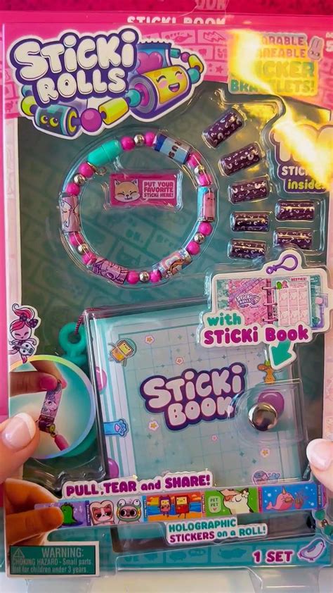 Introducing Sticki Rolls Wearable Shareable Sticker Bracelets 🩷💜 In