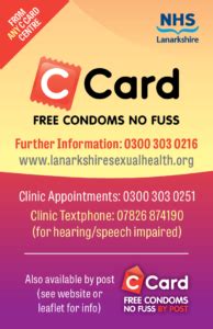 Free Condoms No Fuss Lanarkshire Sexual Health