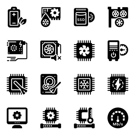 Server And System Icon Set 2252977 Vector Art At Vecteezy