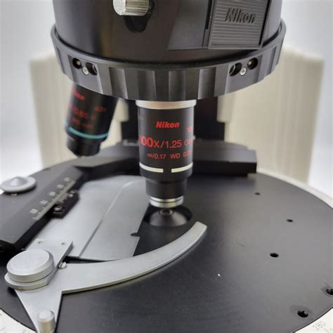 Nikon Microscope Eclipse E600 Pol With Trinocular Head Microscope
