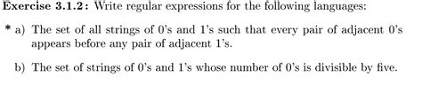 exercise 3 1 2 write regular expressions for the
