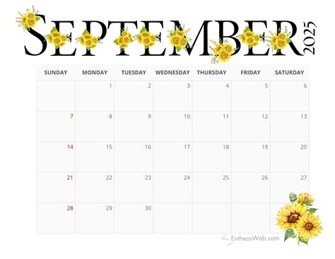 Free Printable Calendar Template September 2025 Calendar Printable