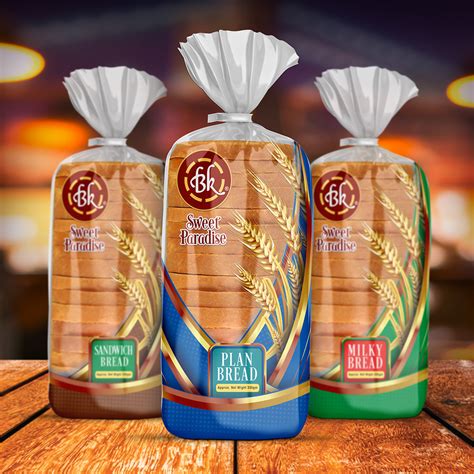 Bread Packaging Wrapper Design Polyethylene Film On Behance
