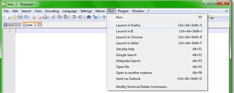 Firefoxchrome Etc Not Under The Run Tab In Notepad Super User