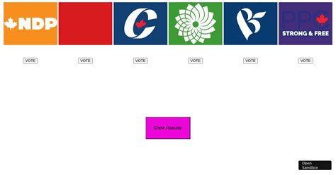Simple Voting Balot Codesandbox