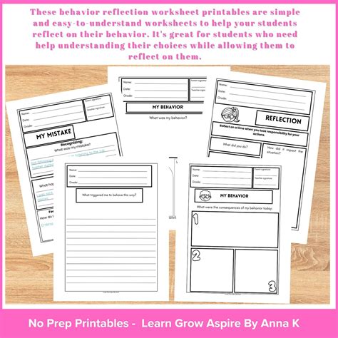 Classroom Behavior Intervention Worksheets Printable Pdf Social Skills