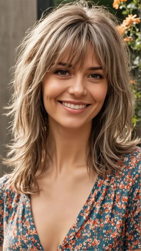 23 Discover Trendy Shaggy Hair Cuts With Bangs Face Framing Peekaboo