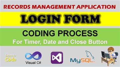 How To Create Login Form In C With Mysql Database Youtube