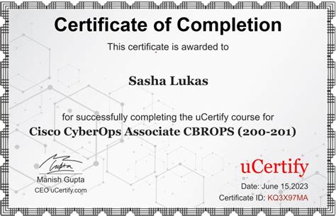 Sasha Lukas On Linkedin Ucertify Certification