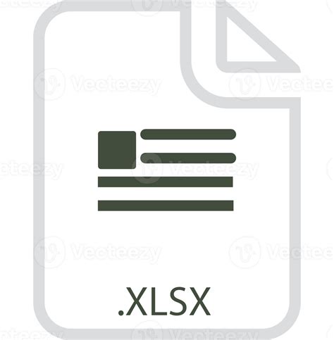 xlsx file icon with symbol 57325926 png