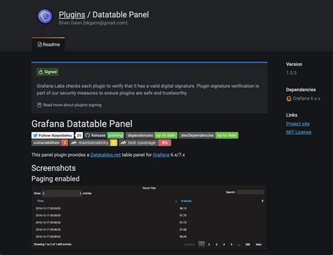 Paging Not Supported On Grafana 737 · Issue 149 · Briangann