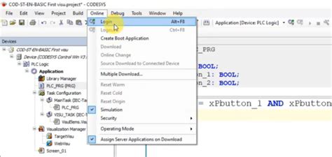 How To Create A Codesys Visualization In An Application