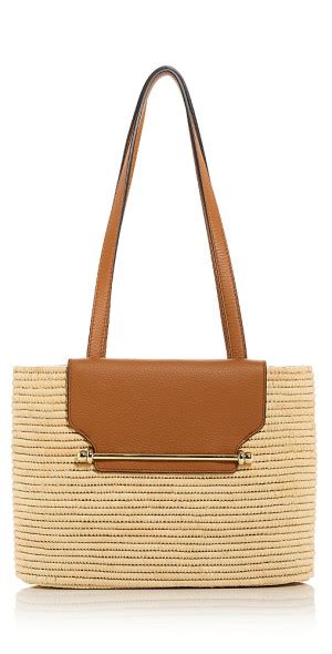 Strathberry Small Raffia Basket Bag