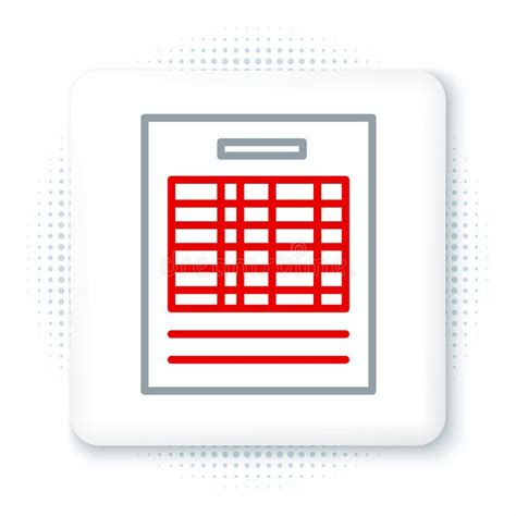 Line Report File Document Icon Isolated On White Background Checklist Icon Business Concept