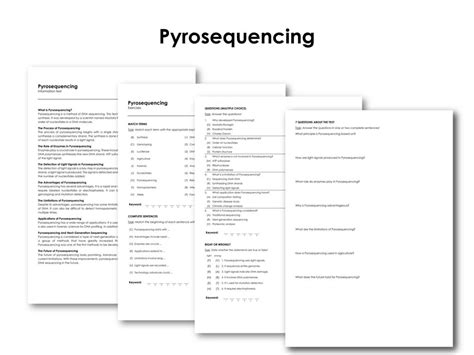 Pyrosequencing Made By Teachers