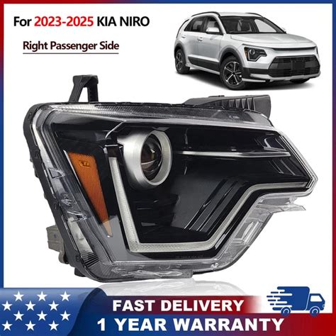 Headlight Fits Kia Niro Ev 2023 2025 Halogen Projector Lamp Drl
