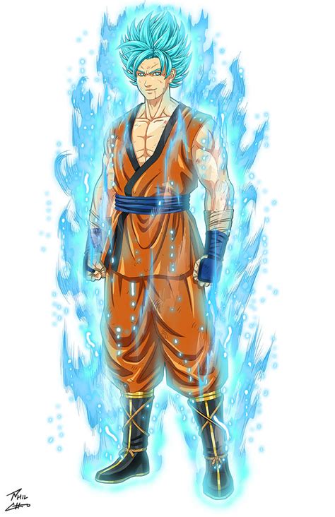 Goku Ssb 02 Dbu By Phil Cho On Deviantart