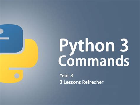Python Core Skills For Year 8 Teaching Resources