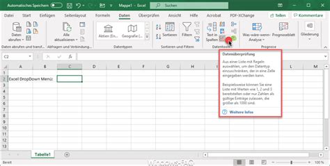 Excel Dropdown Menü Windows Faq