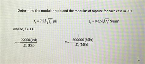 Solved Calculate The Modulus Of Elasticity E See The Chegg