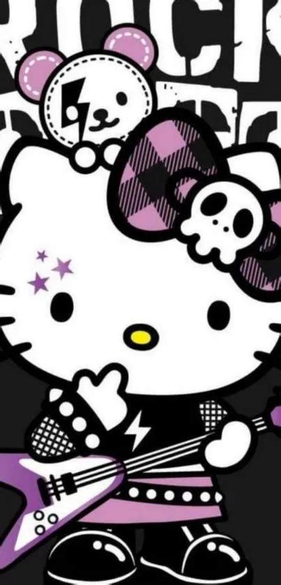 Rock Star Kitty Wallpaper Free Download