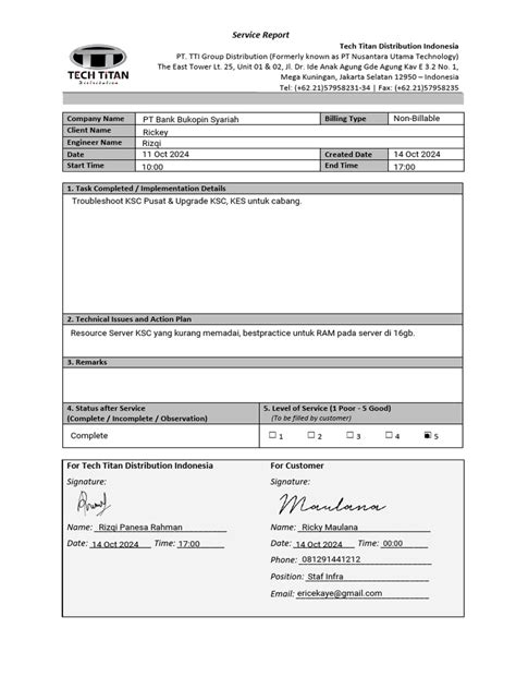 Ttdi Tech Titan Project Status Report Online Signing