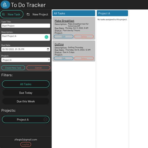 Github Zflegle To Do List A Full Stack To Do List Application To Keep Track Of Tasks And