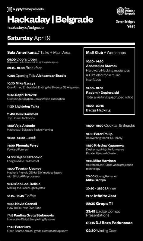 hackaday belgrade talks will live stream saturday hackaday