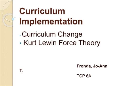 Curriculum Implementation Pptx